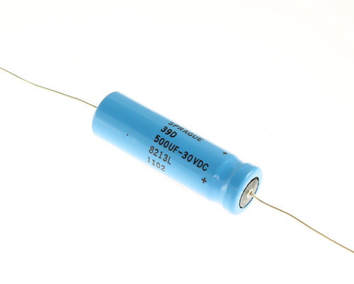 (3pcs) 500uF 30V Axial Electrolytic Aluminum Capacitor Volts DC 30VDC ...