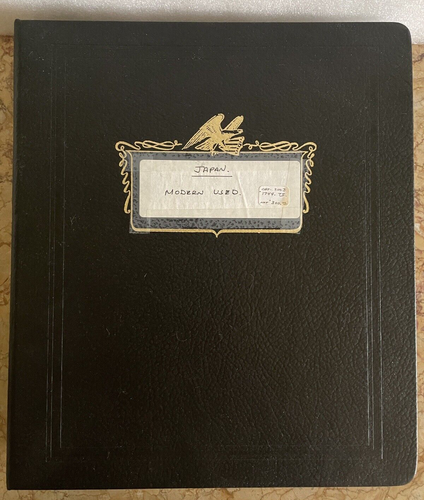 Japan 100s of stamps hinged on paper white Ace binders | eBay