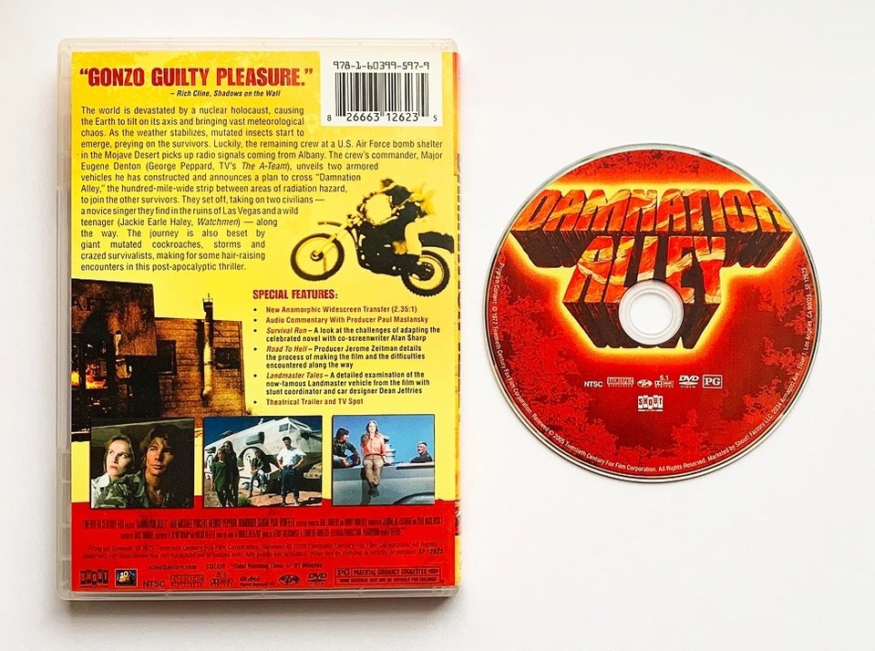 DAMNATION ALLEY (DVD, 1977) Shout! Factory - Jan-Michael Vincent ...