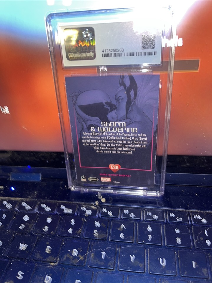 2013 Rittenhouse Marvel Women Of Marvel Embrace Wolverine Storm CGC 8.5 ...