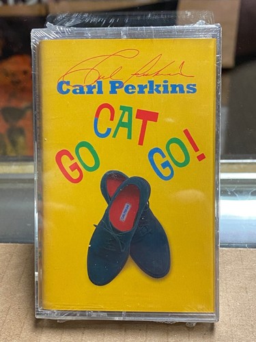 Carl Perkins Go Cat Go cassette tape Johnny Cash Tom Petty Paul Simon ...