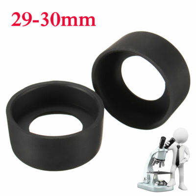 2PCS 29-30mm Microscope Eyepiece Eye Shield Rubber Eye Guards Binocular ...