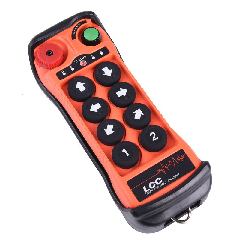 8 Button Hoist Crane Industrial Wireless Remote Control for Mine ...