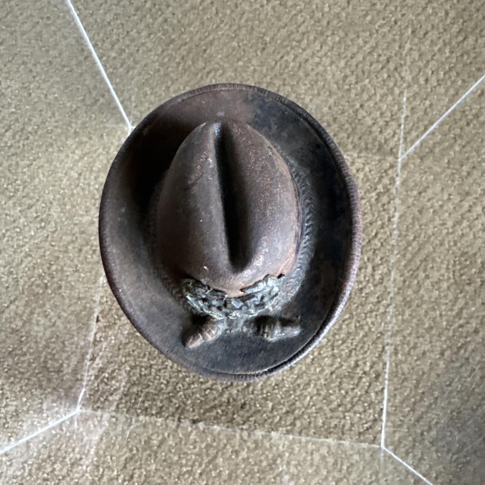 Antique GAR HAT With Badge Cast Iron ~GRAND ARMY OF THE REPUBLIC Civil ...