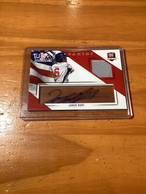 2015 Panini USA Baseball Jared Hart Autograph Memorabilia RC Card #/99 ...