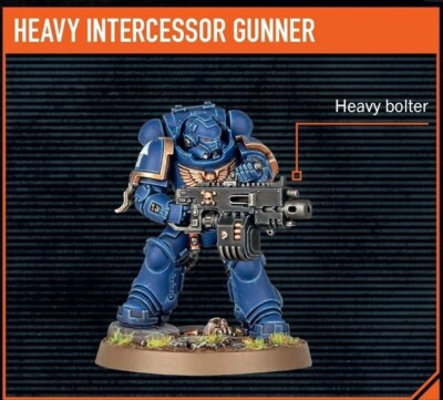Heavy Intercessor Gunner Space Marines Kill Team Starter Angels of ...