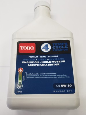Toro 4-Cycle 5W-30 Winter Engine Oil, 20 Ounce Bottle (38908) | eBay