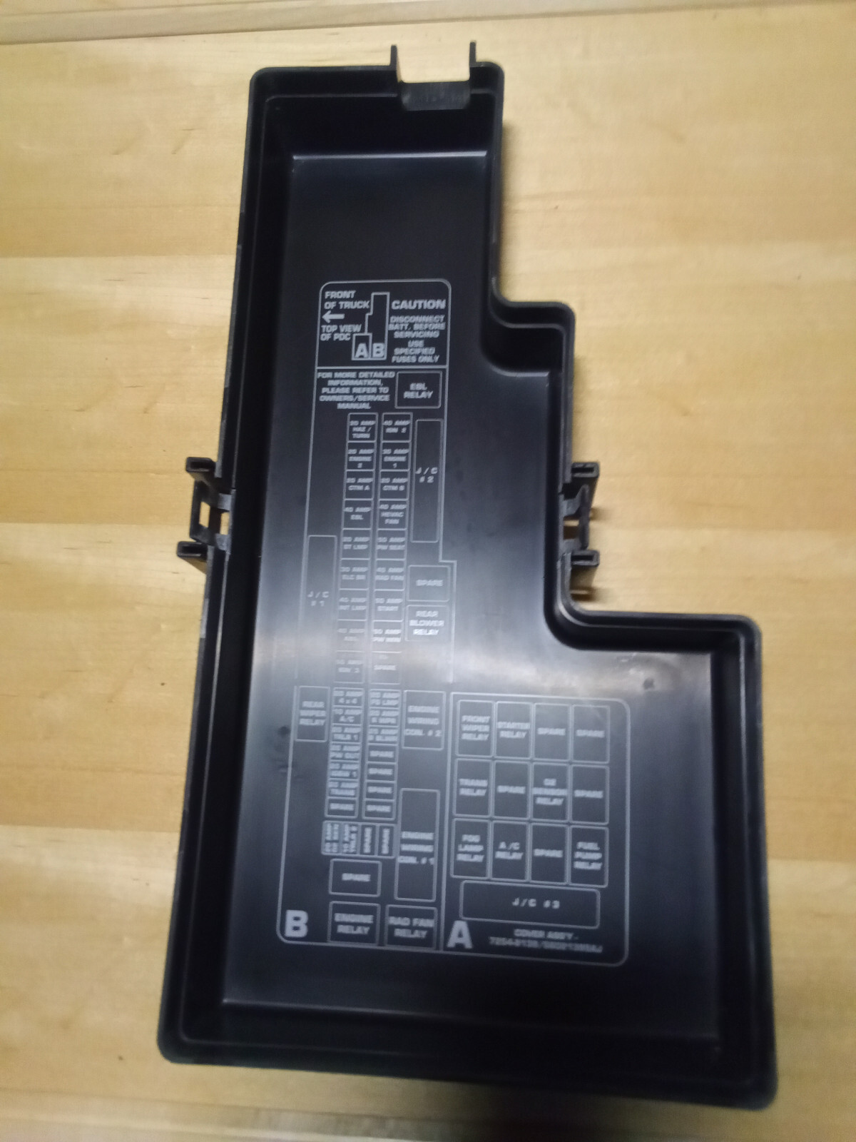 Dakota Fuse Box Under Hood Fuse Relay Box TIPM Cover Lid for 2003 Dodge ...