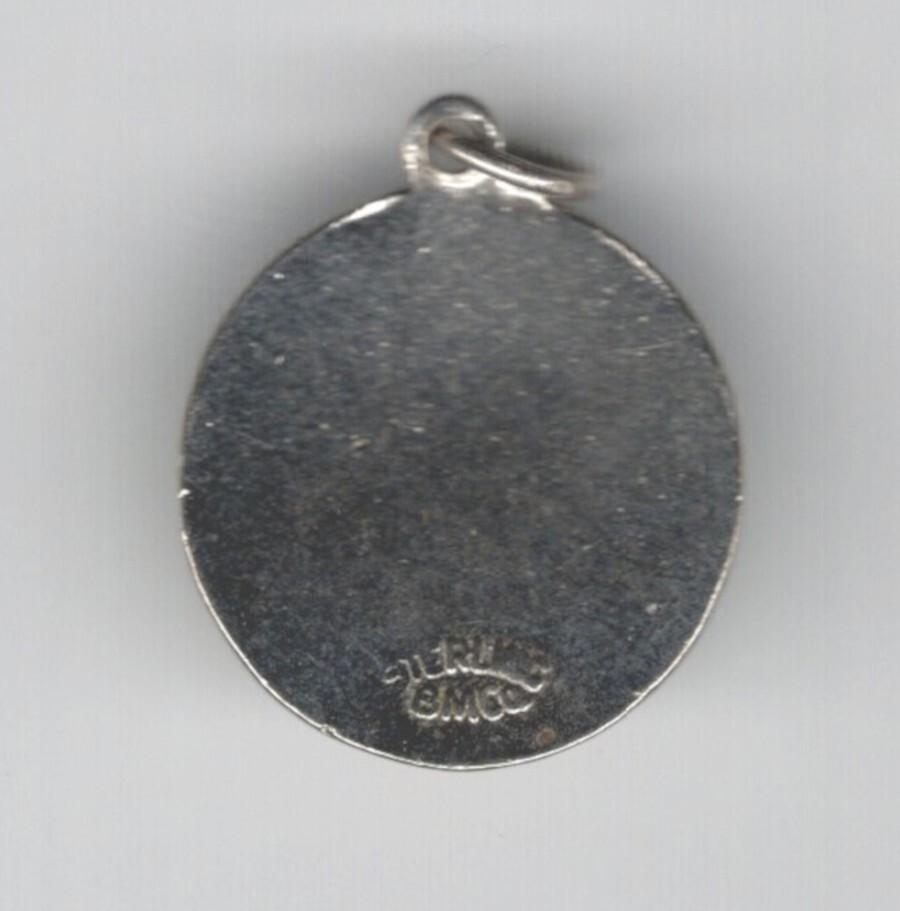 VINTAGE sterling silver enamel DISC charm BIG HORN SHEEP BANFF ALBERTA ...