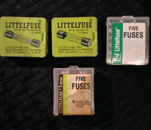 Vintage LittleFuse Lot of 4 Quality Fuses Automotive | eBay