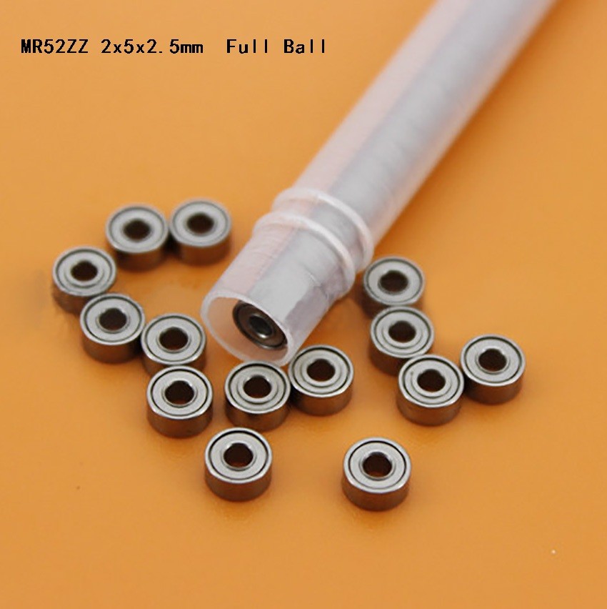 MR52ZZ 2x5x2.5mm Double Shielded Miniature Deep Groove Ball Bearing ...