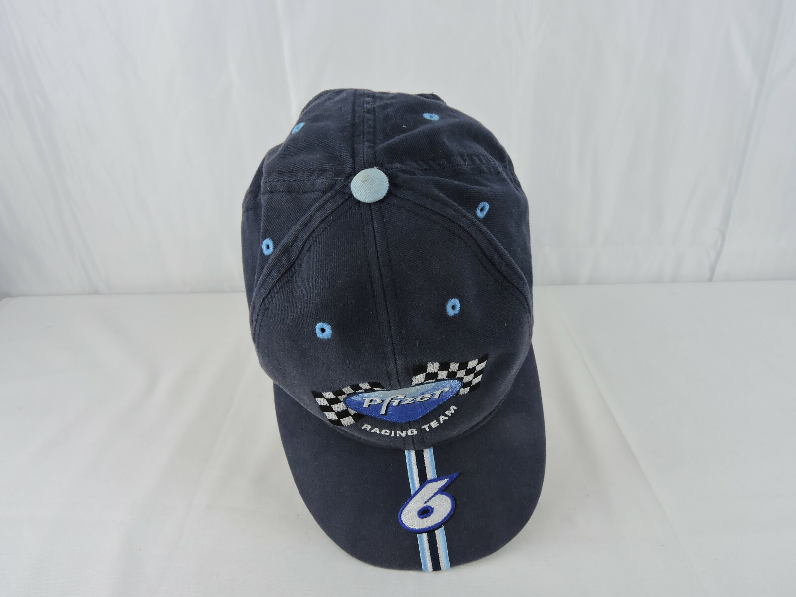 Pfizer Racing Team Ball Cap Blue Trucker Hat Snap Back 6 Mark Martin ...
