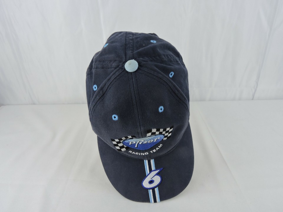 Pfizer Racing Team Ball Cap Blue Trucker Hat Snap Back 6 Mark Martin ...
