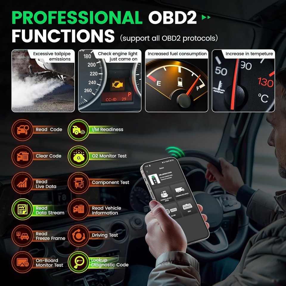 Heavy Duty Truck Diagnostic Scanner for Caterpillar Cummins Speed Limit ...