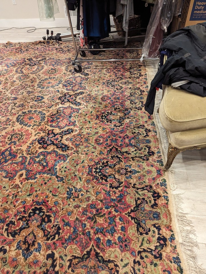 VINTAGE MINT AUTHENTIC KARASTAN FLORAL KIRMAN PATTERN#759 RUG CARPET 10 ...