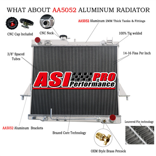 2 Row Radiator fits 03-12 Holden Rodeo Ra 3.5L 3.0Td Isuzu Dmax D-Max 3 ...