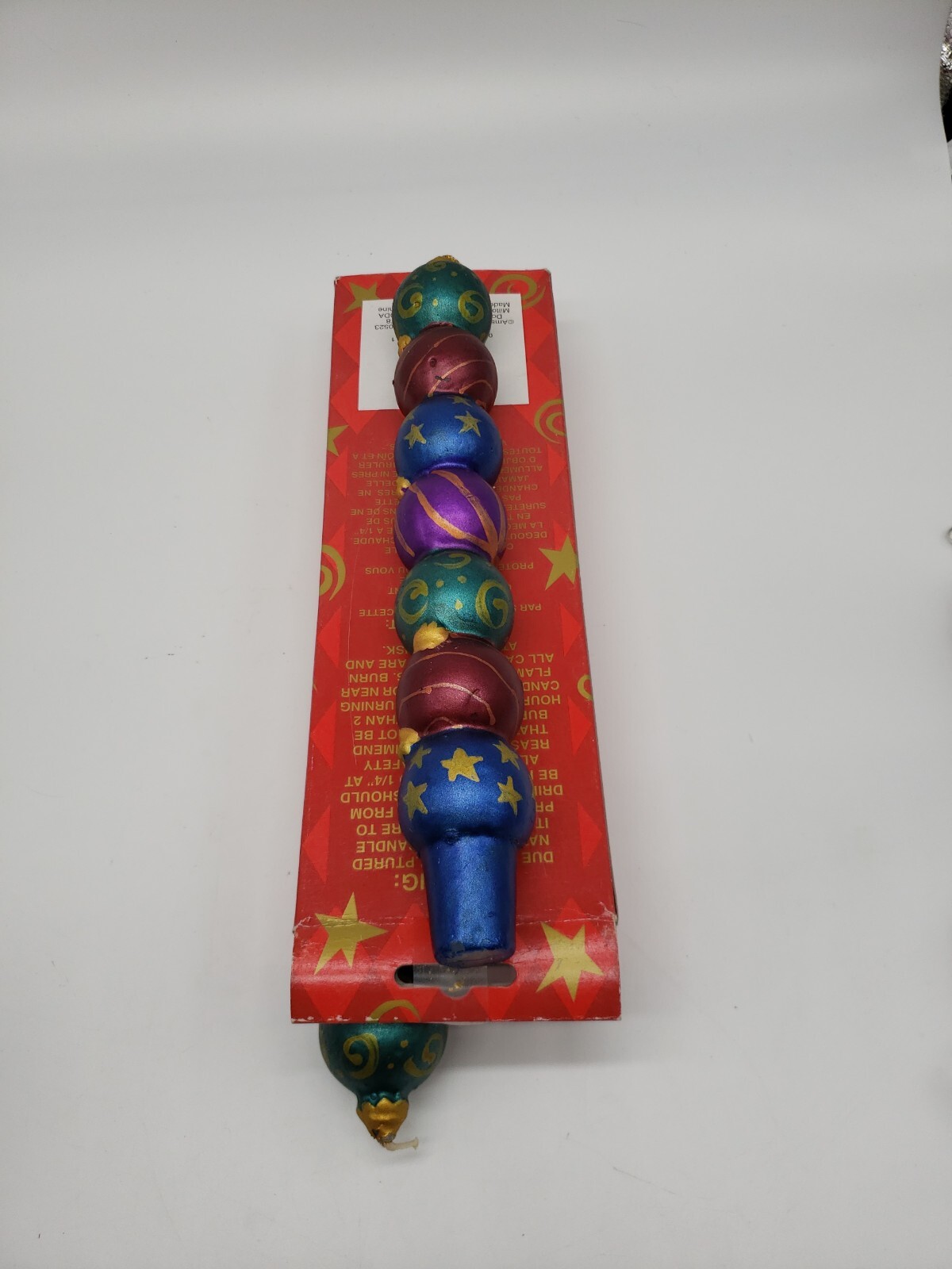 Amscan Inc Chandelles Sculptees Sculptured Candles Colorful Taper ...