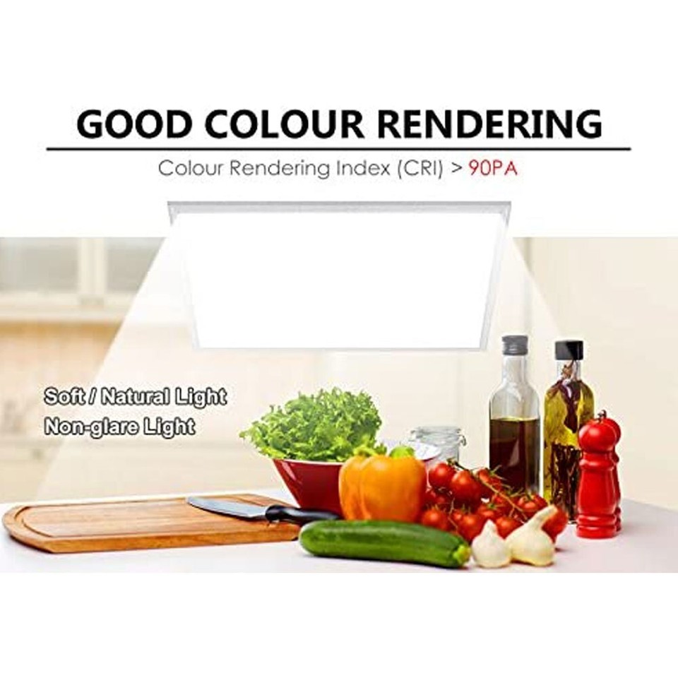 48W 600X600 LED Panel Light Suspended Ceiling Square Tile Grid 65K ...