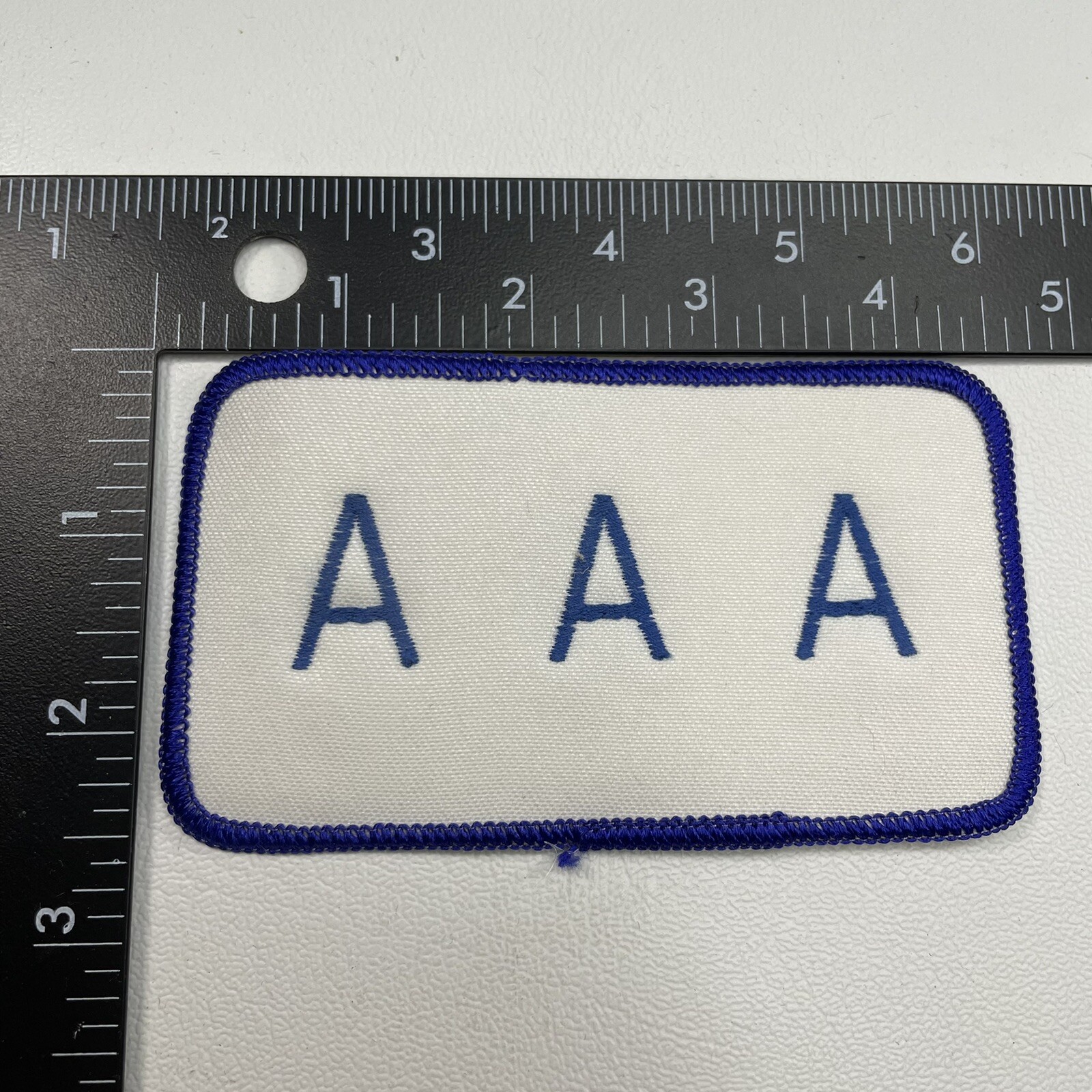 Vtg Letter Initials TRIPLE A AAA A A A Advertising Patch 00XO | eBay