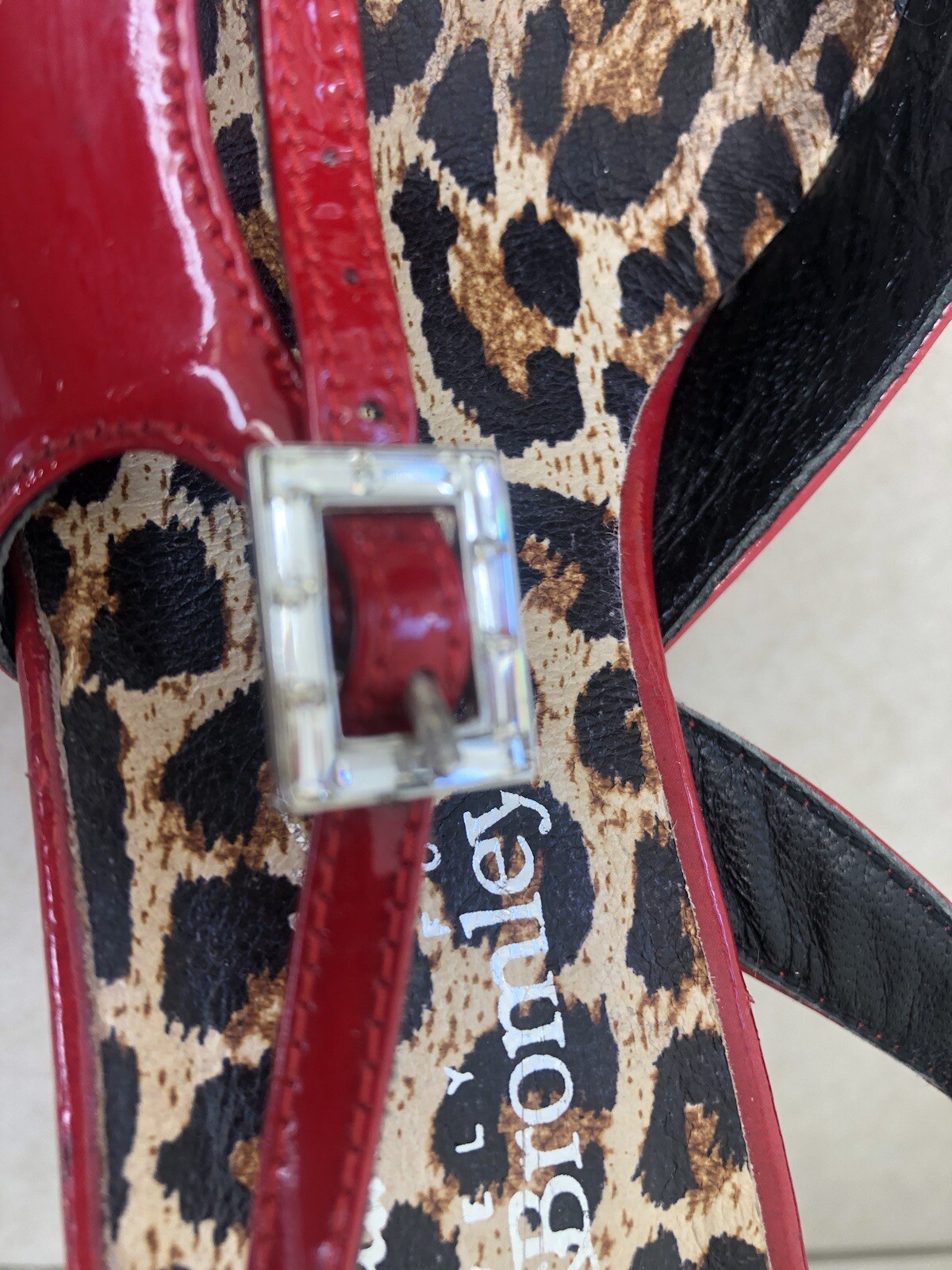 Beverly Feldman Russell & Bromley Shoes Patent Red Pointed Toe ...