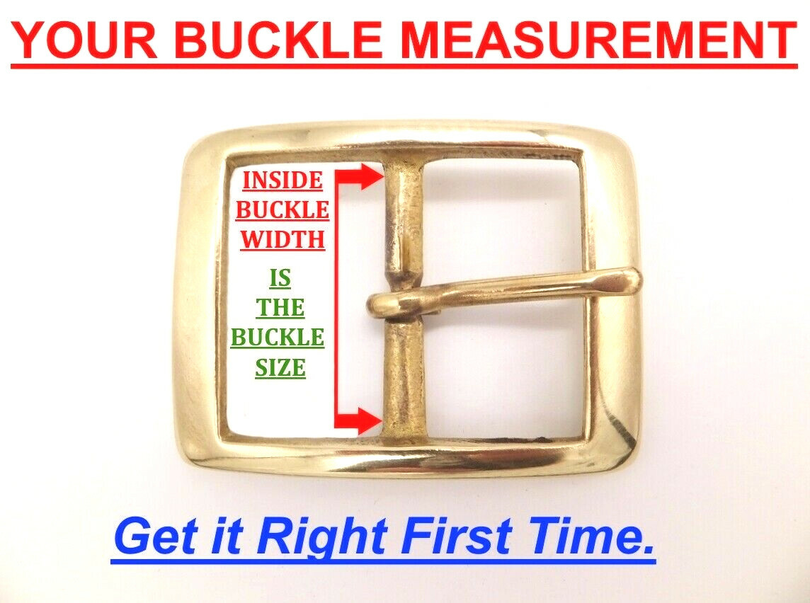 CAST SOLID BRASS [ 3/8" - 2" ] RECTANGLE BELT BUCKLE [ 10 mm - 50 mm ...