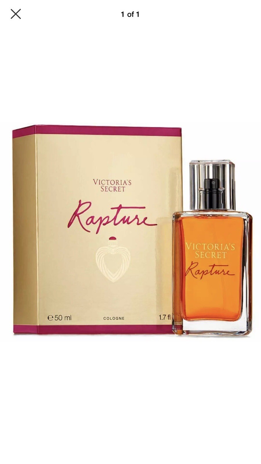 VICTORIA'S SECRET RAPTURE EAU de PARFUM PERFUME 1.7 FL OZ/ 50 ml SEALED ...