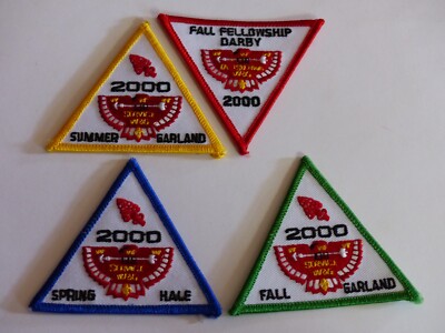 4 2000 OA Ta Tsu Hwa Lodge 138 Boy Scout BSA Order of the Arrow ...