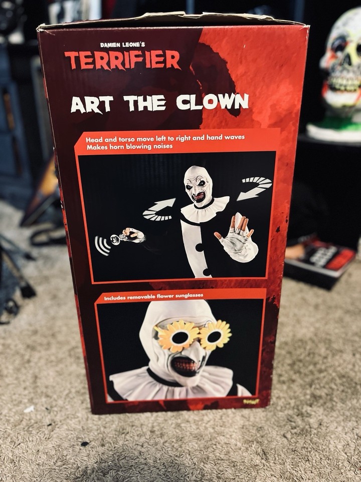 Spirit Halloween Terrifier Art The Clown Animatronic | eBay