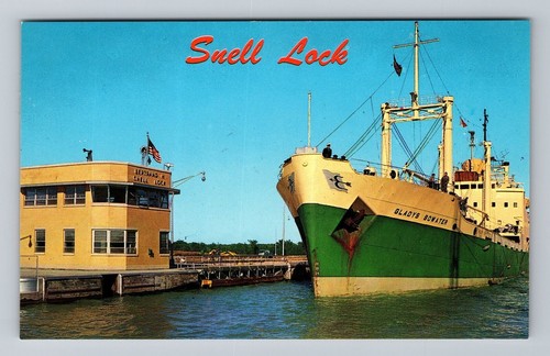 Potsdam NY-New York, Bertrand H Snell Lock, St Lawrence Seaway Vintage ...