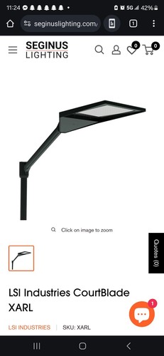 3 large LSI industries commercial grade LED lights for sport courts | eBay