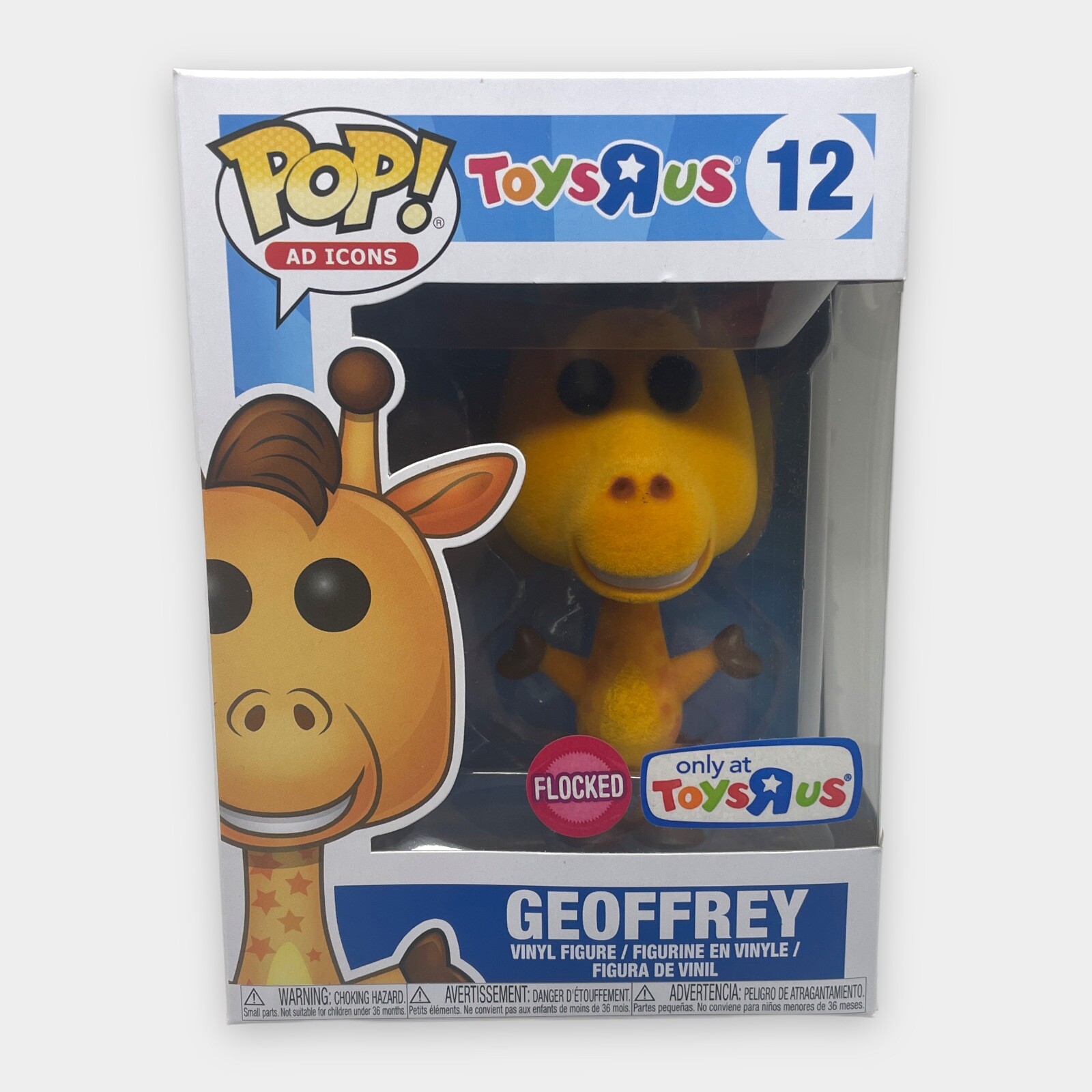 Funko Pop! Geoffrey Giraffe Toys R Us Exclusive #12 Flocked Ad Icons ...