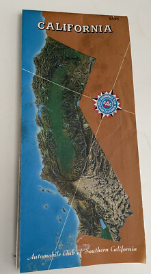 1996 AAA California Official State Highway Travel Road Map | eBay