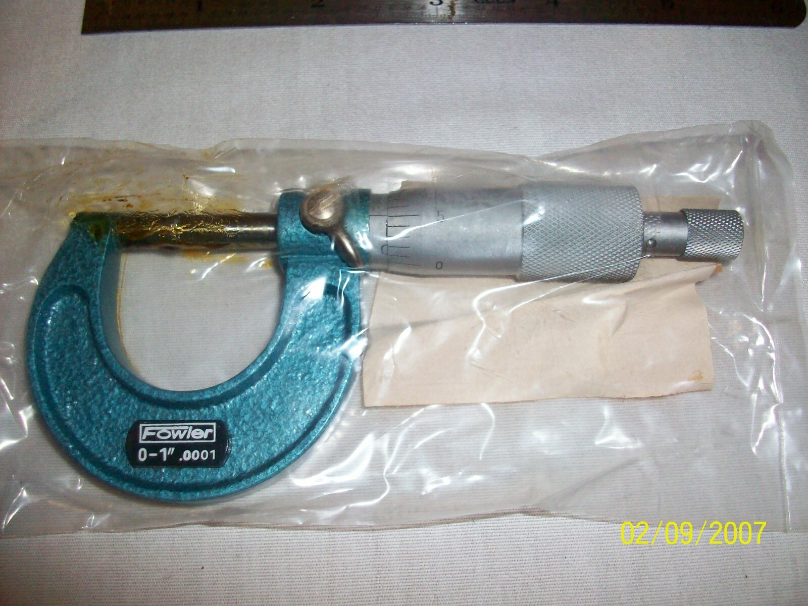 Fowler Micrometer 52-240-101 0-1" Range, .0001" Graduation NEW NOS | eBay