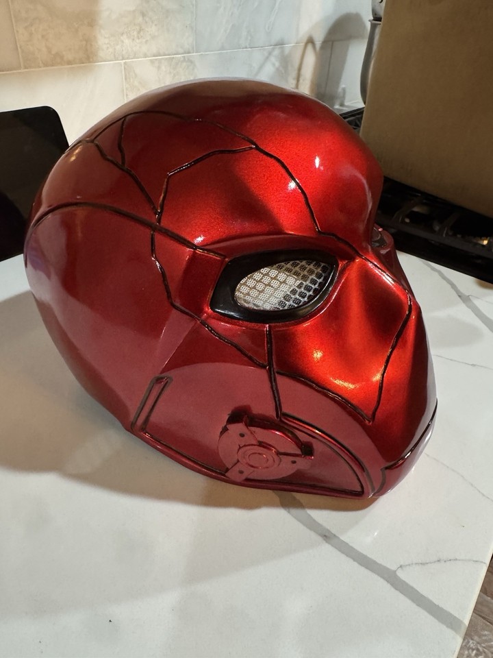 Anime Red Hood Batman Robin Cosplay Helmet Resin Mask Halloween Props ...