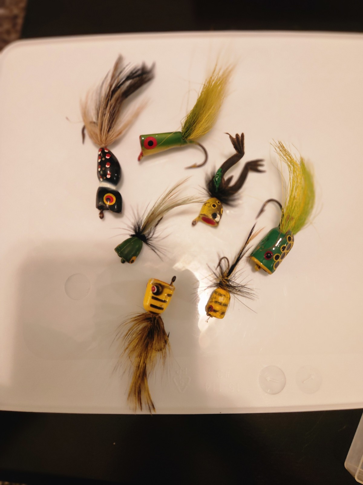 Vintage Fly Rod Poppers Heddon, Marathon. 8 Poppers | eBay