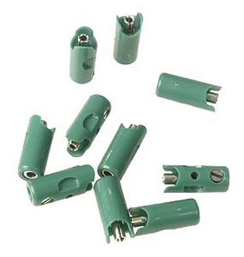 Marklin New Style Sockets pkg(10) - Green - Model Railroad Electrical ...
