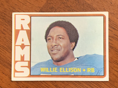 1972 Topps Football #62 - Willie Ellison, Los Angeles Rams - Rookie ...