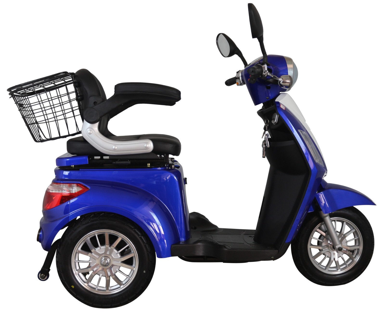 Three Wheeled ZT500 Blue 900W Electric Mobility Scooter LED Display ...