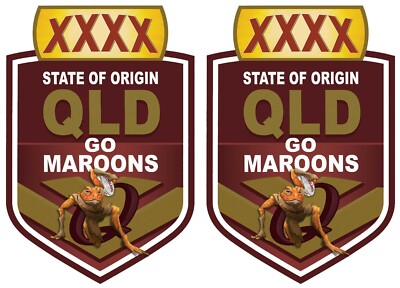 QUEENSLAND STATE OF ORIGIN STICKERS GO MAROON CANE TOAD STICKERS #2 ...
