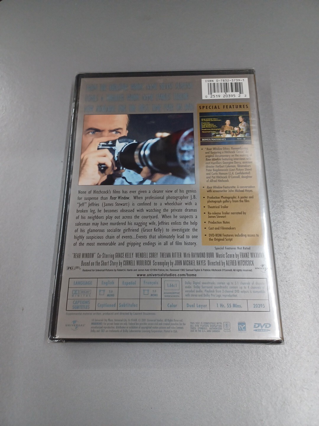 Rear Window (DVD, 2001, Collectors Edition) for sale online | eBay