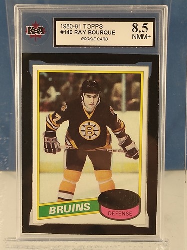 1980-81 Topps #140 Ray Bourque Rookie Card Unscratched KSA 8.5 NMM+ | eBay