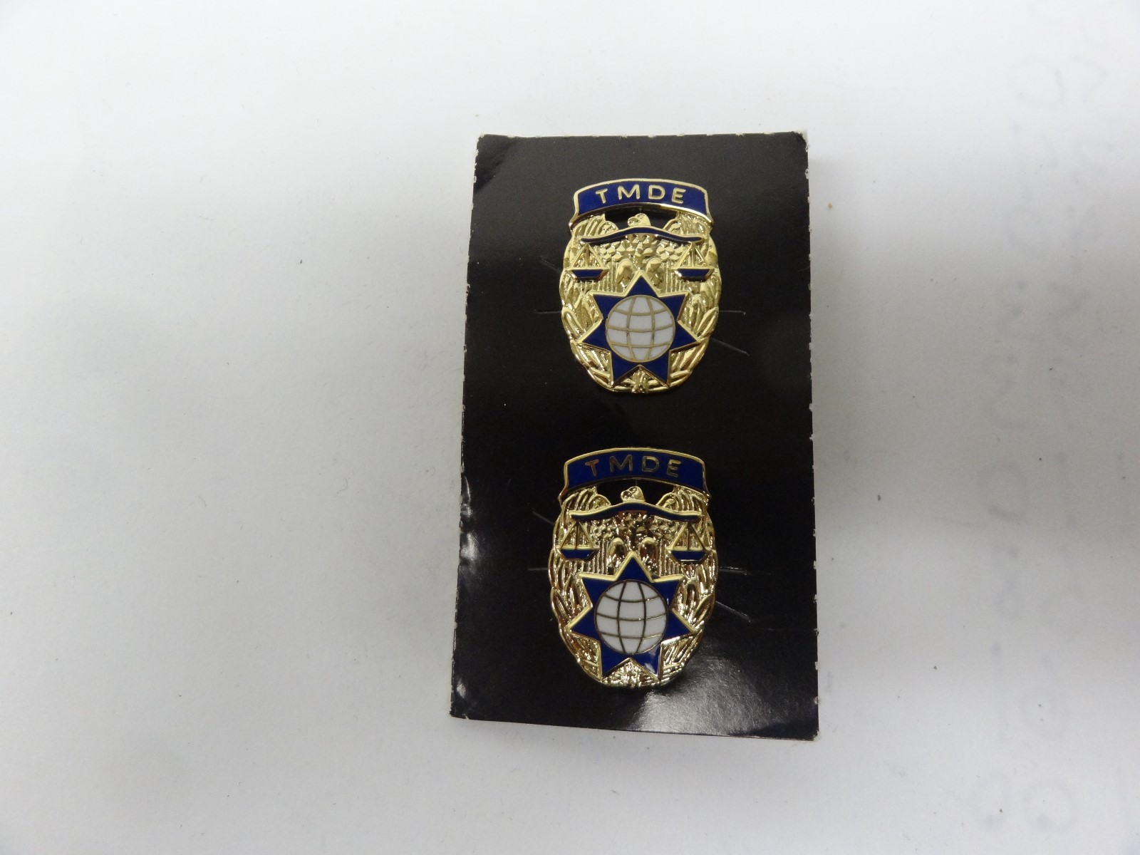 MILITARY INSIGNIA CREST DUI SET OF 2 TMDE TEST MEASUREMENT DIAGNOSTIC ...