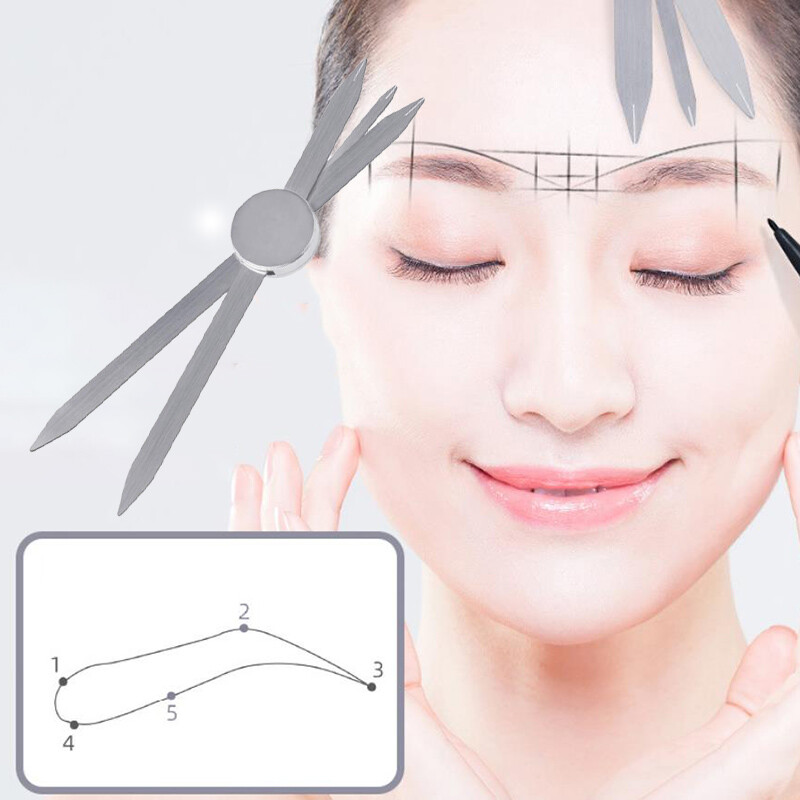 Tattooing Eyebrow Stencil Tattoo Measure Tools Compass Eyebrow Balance ...