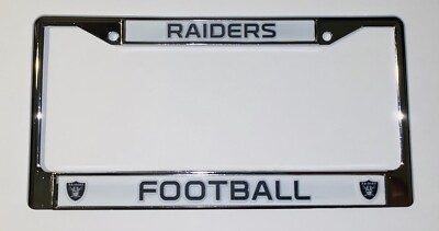 Las Vegas Raiders Chrome License Plate Frame | eBay