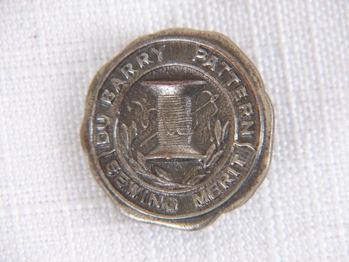Vintage Du Barry Pattern Sewing Merit Pin Back | eBay