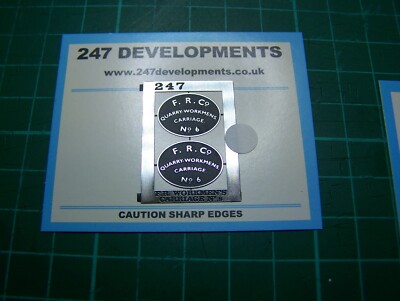 F.R Co Quarry Workmans Carriage No6 16mm scale SM32 G Gauge | eBay UK