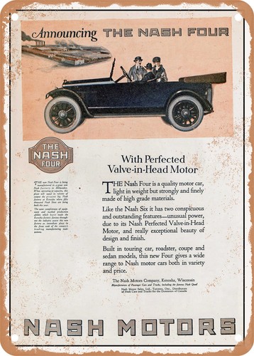 METAL SIGN - 1921 Nash Four Touring Car Vintage Ad | eBay