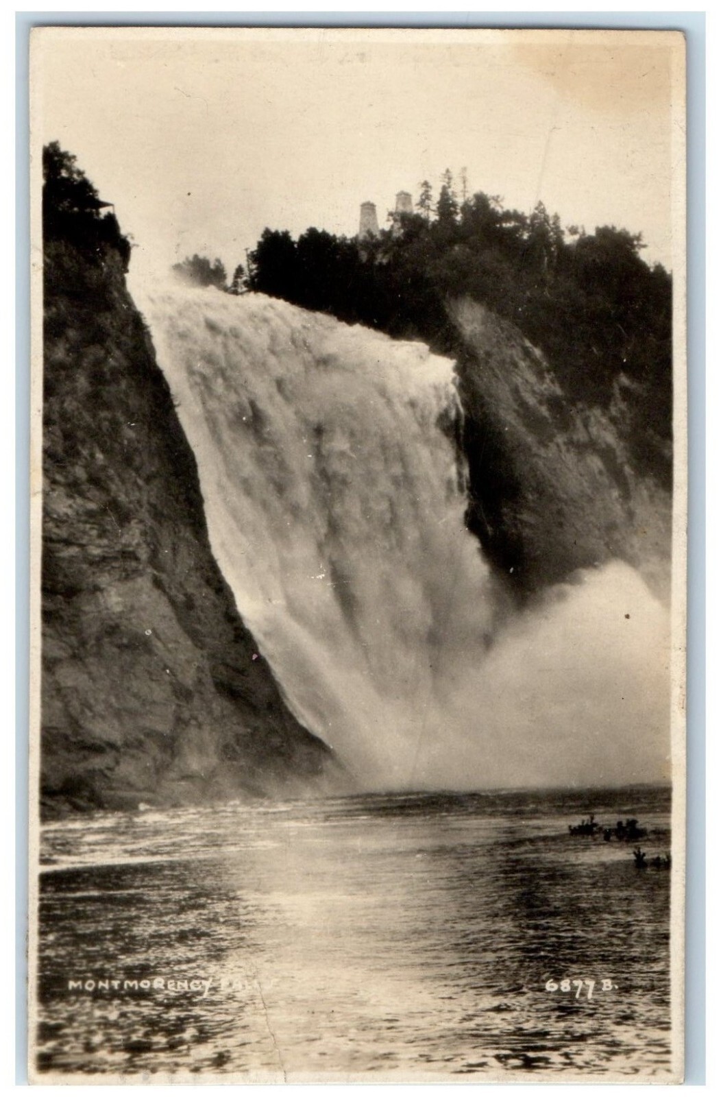 1933 View Of Montgomery Falls Quebec Canada RPPC Photo Posted Vintage ...