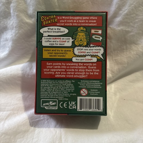 Skybound Games Contra banter The Ultimate Word Smuggling Party Card ...