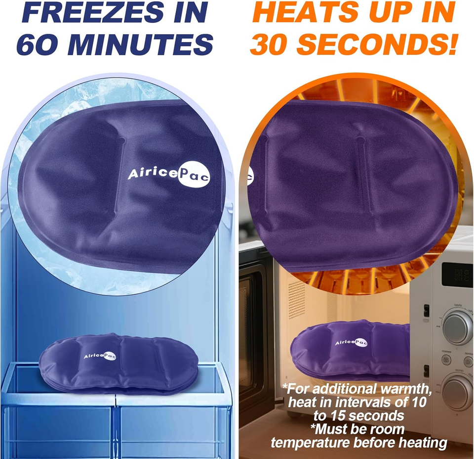 Reusable Ice Pack Wrap Set Hot Cold Therapy Gel 3 Piece | eBay